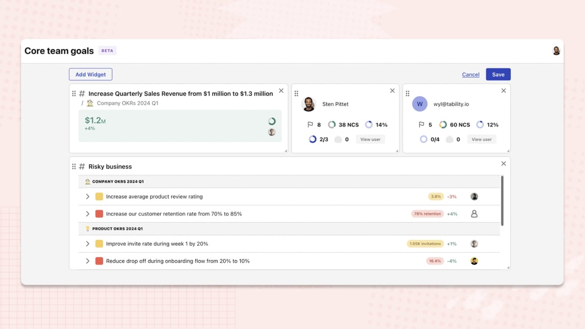 We're done. How about you build your own OKR dashboard?